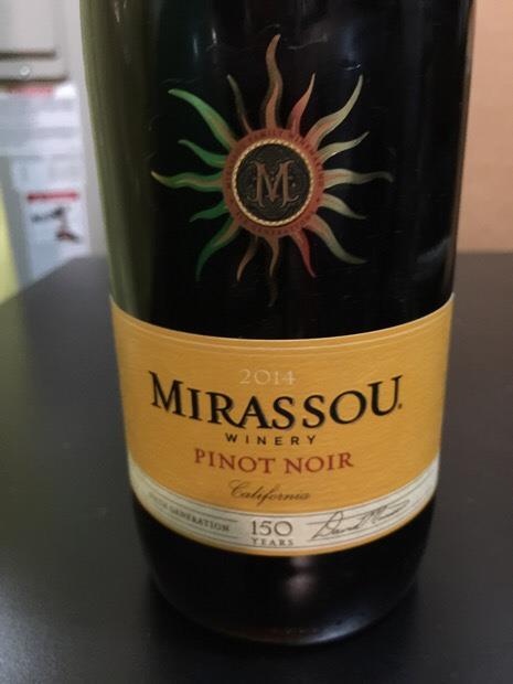 2014 Mirassou Winery Pinot Noir, USA, California - CellarTracker