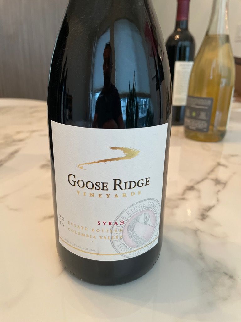 2017 Goose Ridge Vineyards Syrah, USA, Washington, Columbia Valley ...