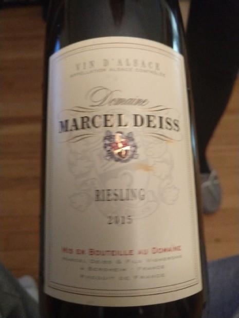 2015 Marcel Deiss Riesling, France, Alsace - CellarTracker
