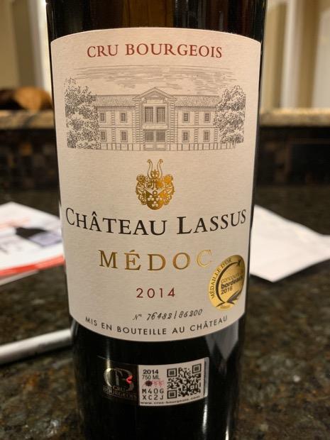 2019 Château Lassus, France, Bordeaux, Médoc - CellarTracker