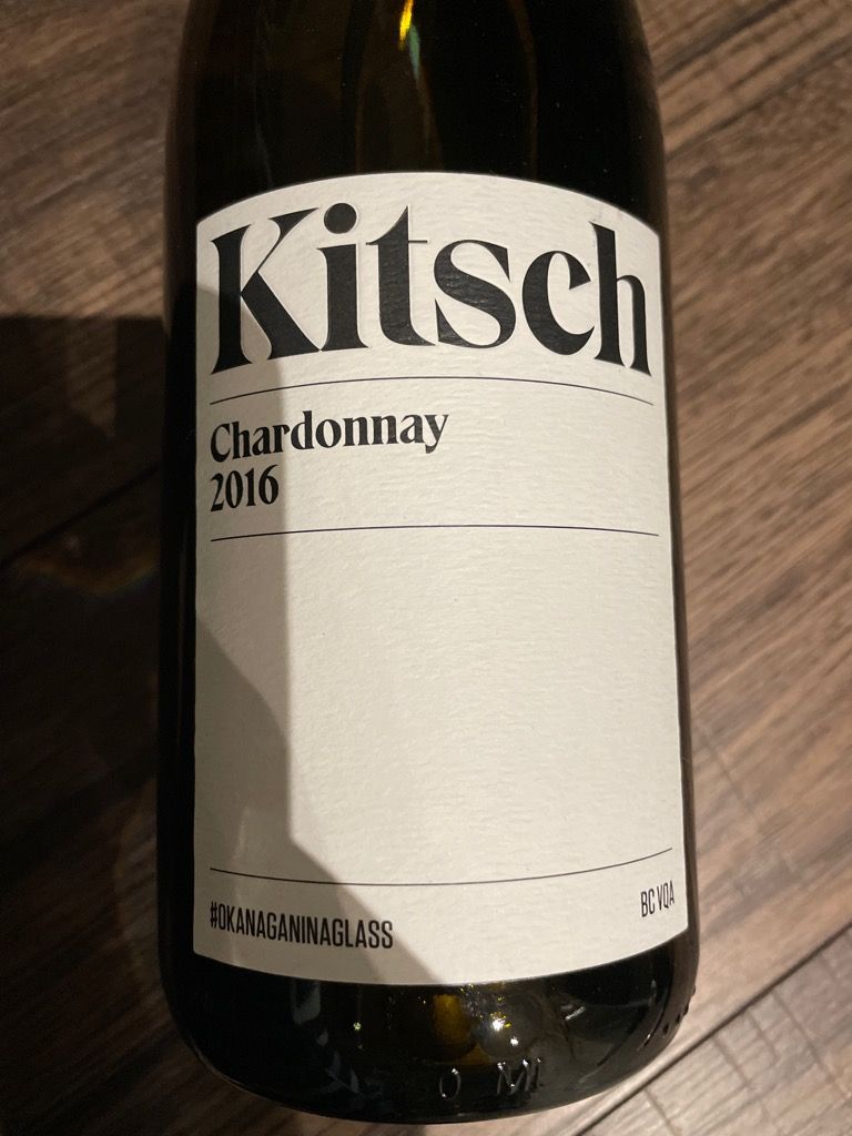 2017 Kitsch Chardonnay, Canada, British Columbia, Okanagan Valley ...