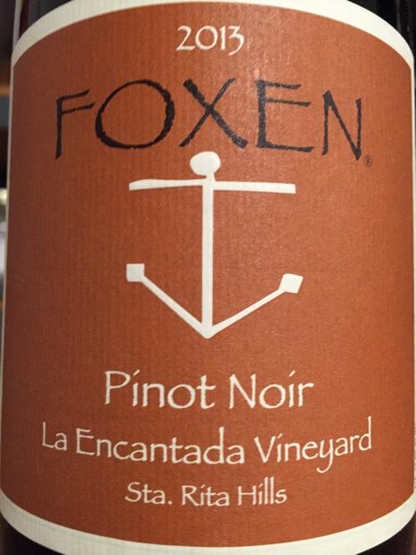 2013 Foxen Pinot Noir La Encantada Vineyard, USA, California, Central ...