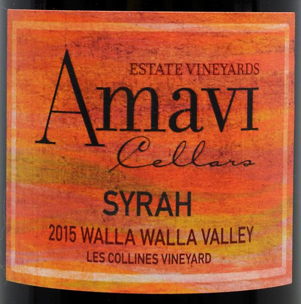 2015 Amavi Cellars Syrah Les Collines Vineyard, USA, Washington ...