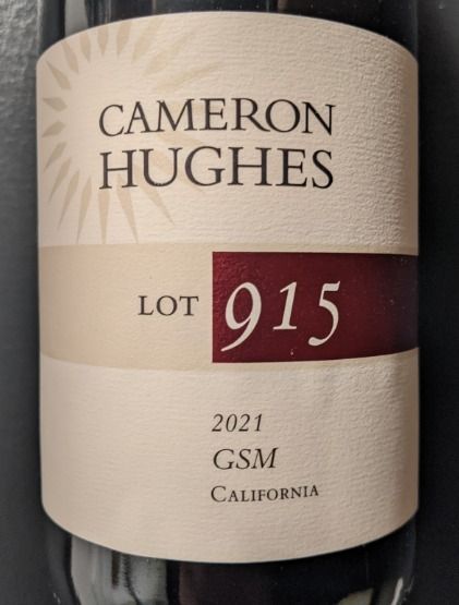 2021 Cameron Hughes GSM Lot 915, USA, California - CellarTracker