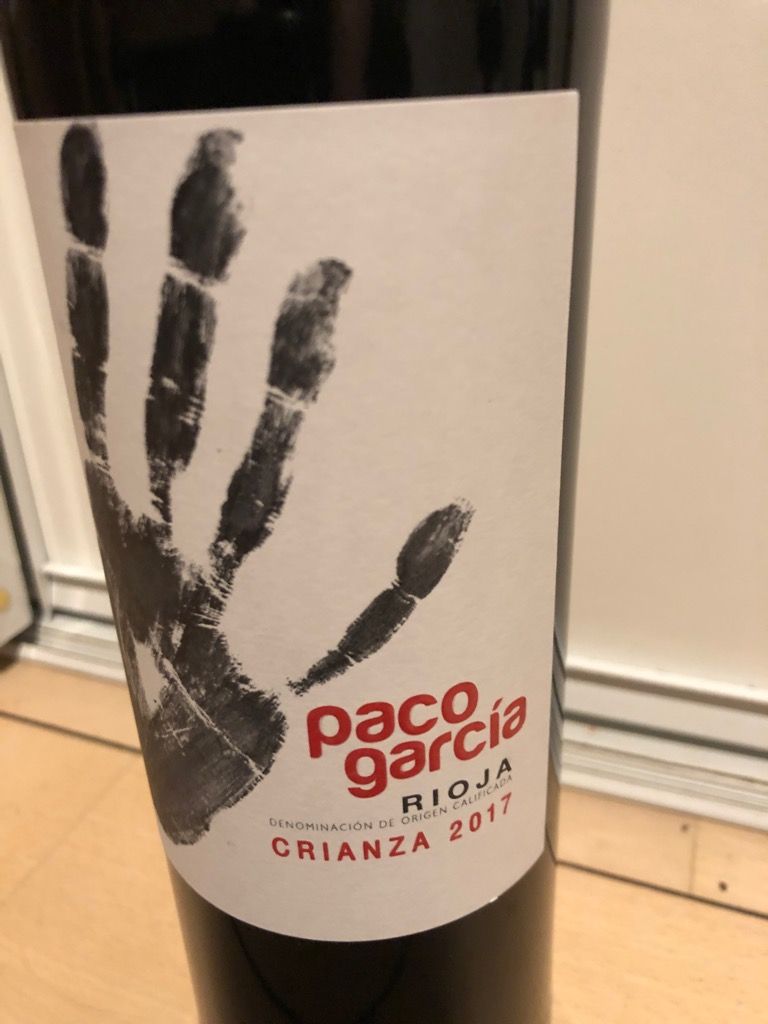 2019 Bodegas Paco García Rioja Crianza, Spain, La Rioja, Rioja ...