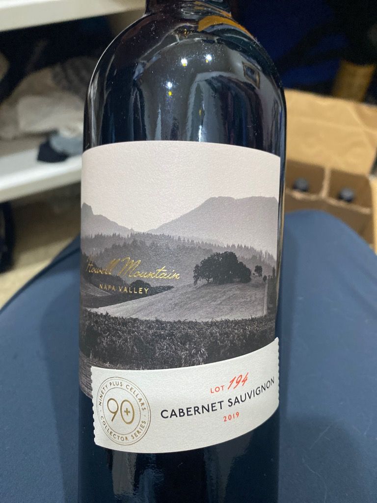 2019 Ninety+ Cellars Cabernet Sauvignon Lot 194 Howell Mountain, USA ...