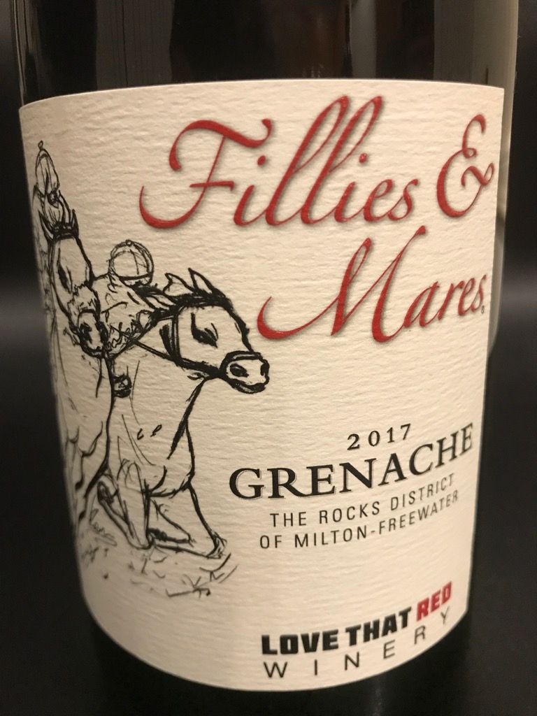 2017 Love That Red Winery Grenache Fillies & Mares, USA, Oregon, The ...
