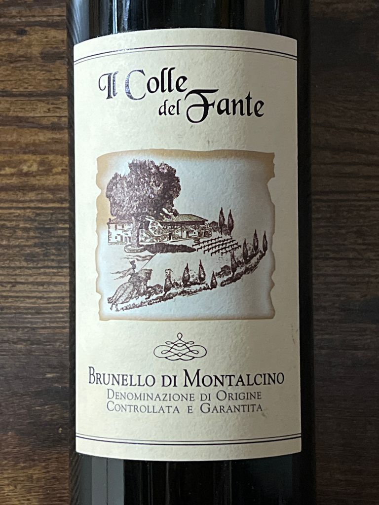 2019 Il colle Del Fante Brunello di Montalcino, Italy, Tuscany ...