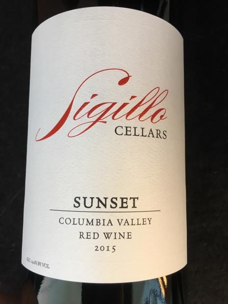 2015 Sigillo Cellars Sunset, USA, Washington, Columbia Valley ...