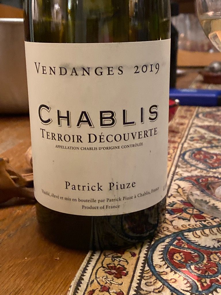 2019 Patrick Piuze Chablis Terroir Découverte, France, Burgundy ...