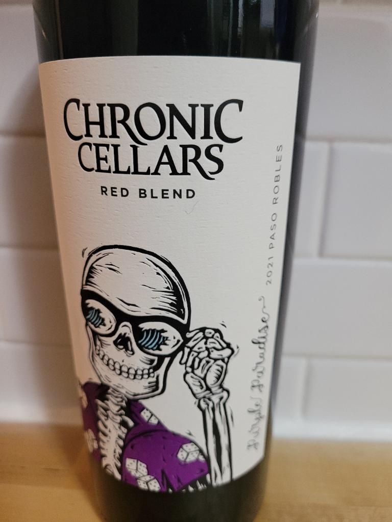 2021 Chronic Cellars Purple Paradise, USA, California, Central Coast ...