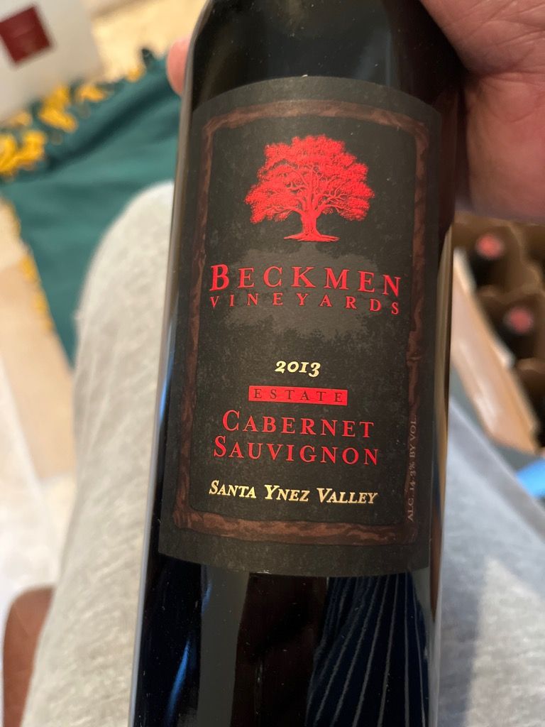 2013 Beckmen Vineyards Cabernet Sauvignon Estate Los Olivos Estate ...
