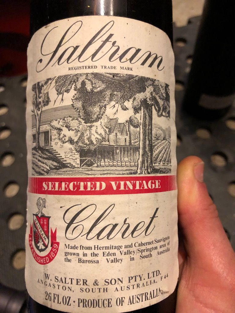 1971 Saltram Claret, Australia, South Australia, Barossa, Barossa ...