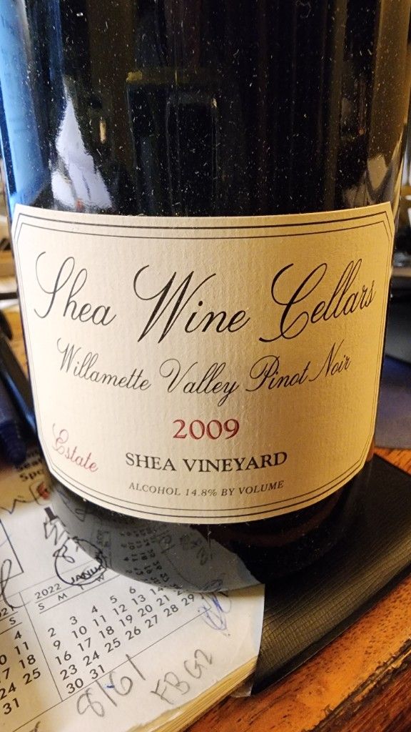 2009 Shea Wine Cellars Pinot Noir Estate Shea Vineyard, USA, Oregon ...