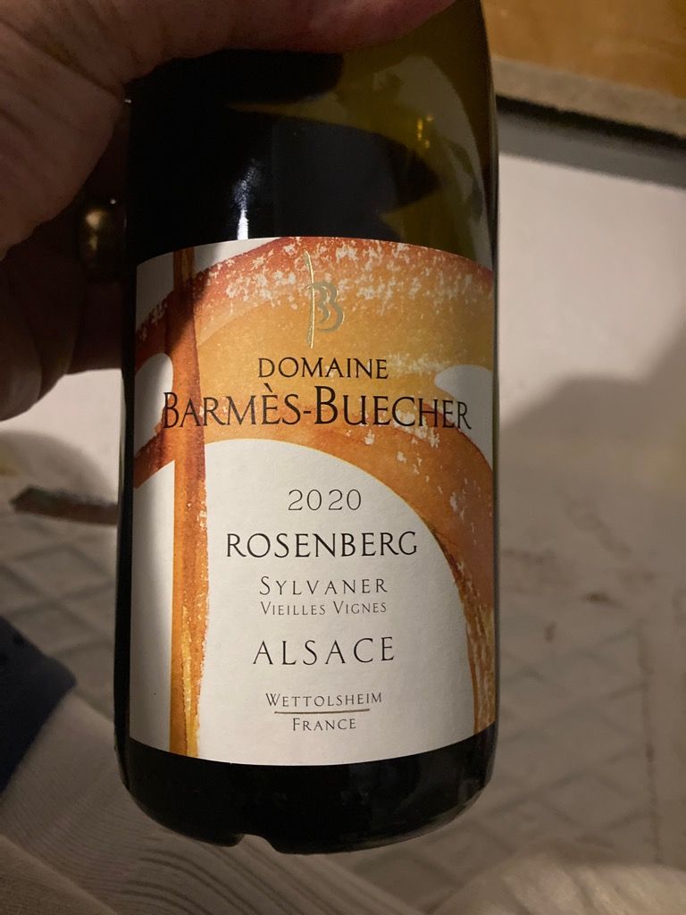2020 Domaine Barmes-Buecher Sylvaner Rosenberg Vieilles Vignes, France ...