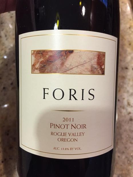 2011 Foris Pinot Noir, USA, Oregon, Southern Oregon, Rogue Valley ...