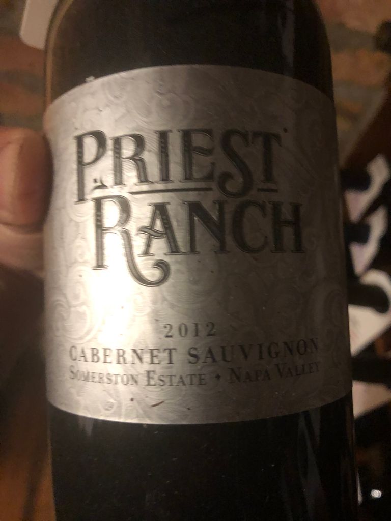 2013 Priest Ranch Cabernet Sauvignon Somerston, USA, California, Napa ...