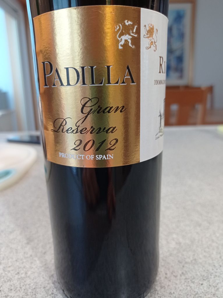 2015 Vina Padilla Rioja Gran Reserva, Spain, La Rioja, Rioja ...