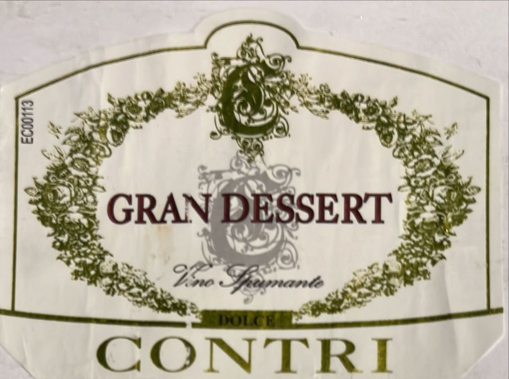 2000 Contri Spumanti Spumante Elite Dolce, Italy, Veneto, Veneto IGT ...