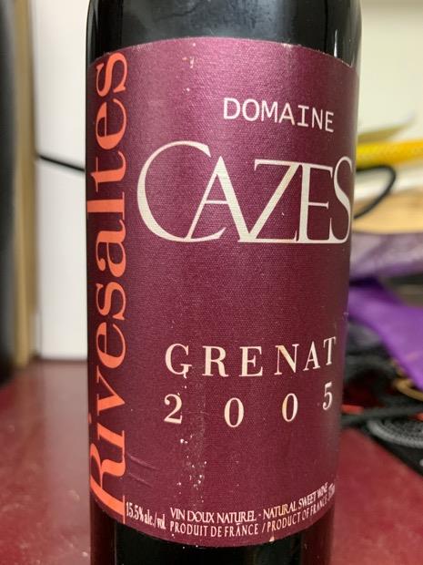 1998 Domaine Cazes Rivesaltes Grenat, France, Languedoc Roussillon ...
