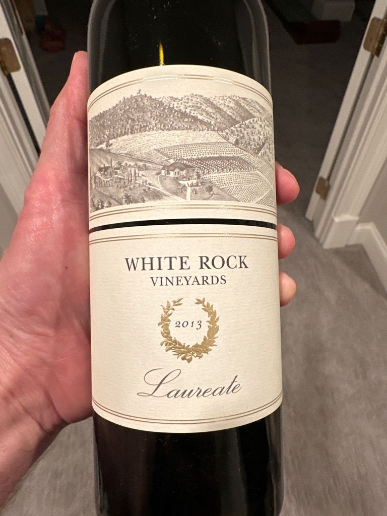 2013 White Rock Vineyards Cabernet Sauvignon Laureate Cave Hill Reserve ...