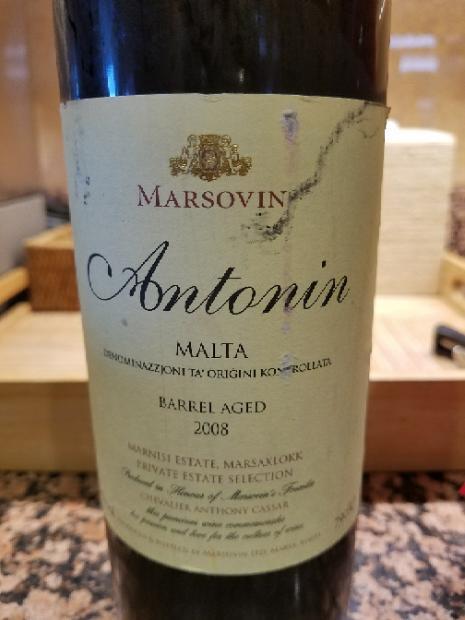 2008 Marsovin Antonin Noir Private Estate Selection Marnisi Estate ...