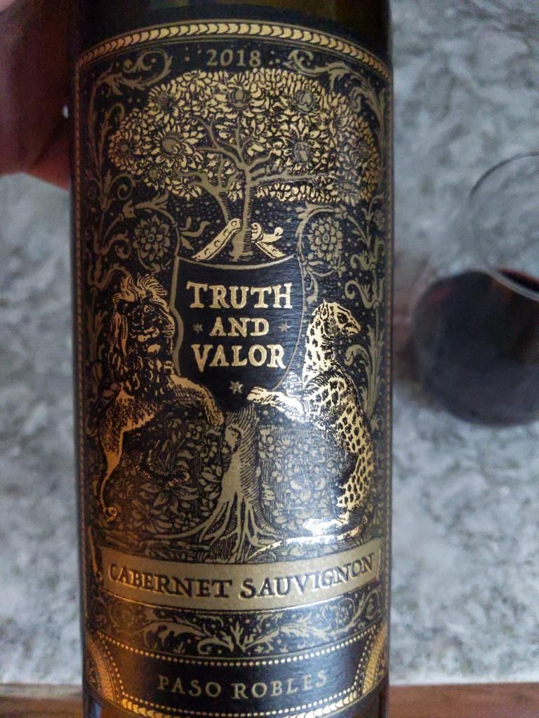 2018 Truth & Valor Cabernet Sauvignon Paso Robles, USA, California ...