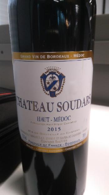 2015 Château Soudars, France, Bordeaux, Médoc, Haut-Médoc - CellarTracker