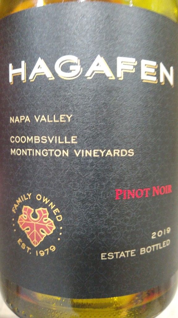 2019 Hagafen Pinot Noir Napa Valley, USA, California, Napa Valley ...