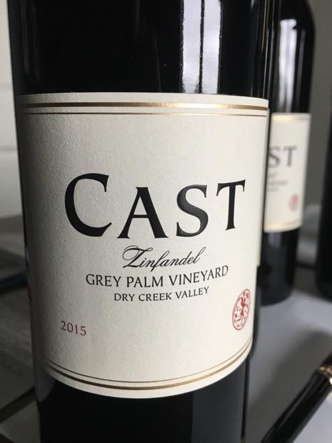 2015 Cast Wines Zinfandel Grey Palm Vineyard, USA, California, Sonoma ...