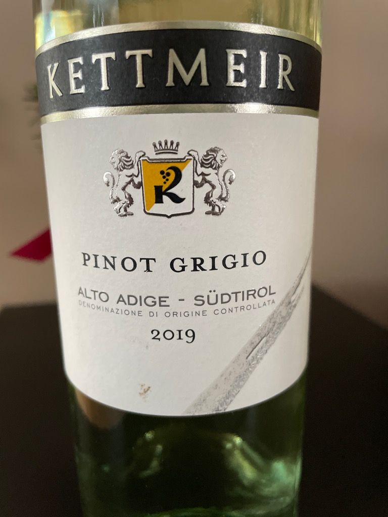 2018 Kettmeir Pinot Grigio Alto Adige - Südtirol, Italy, Trentino-Alto ...