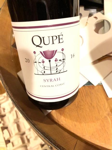 2016 Qupé Syrah, USA, California, Central Coast - CellarTracker