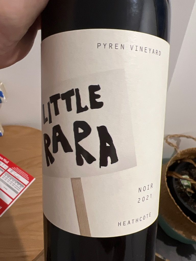 2021 Pyren Vineyard Little Rara Noir, Australia, Victoria, Central ...