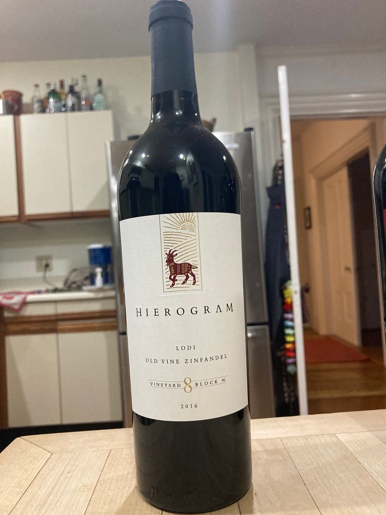 2016 Hierogram Wines Old Vine Zinfandel, USA, California, Central ...