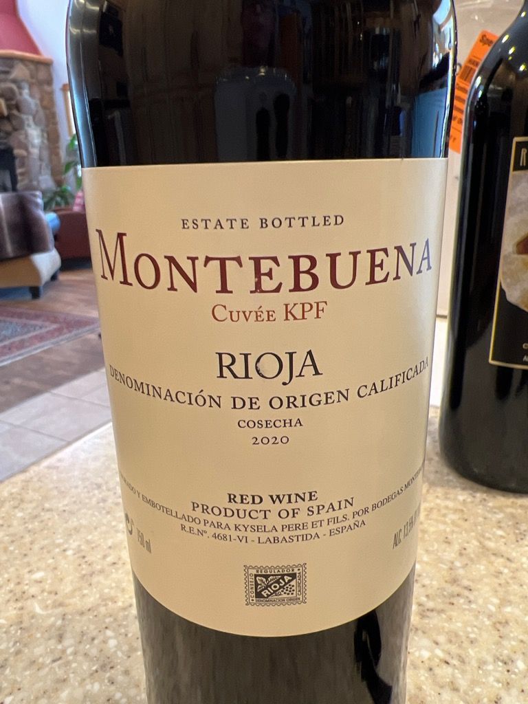 2020 Montebuena Rioja Cuvée KPF, Spain, La Rioja, Rioja - CellarTracker
