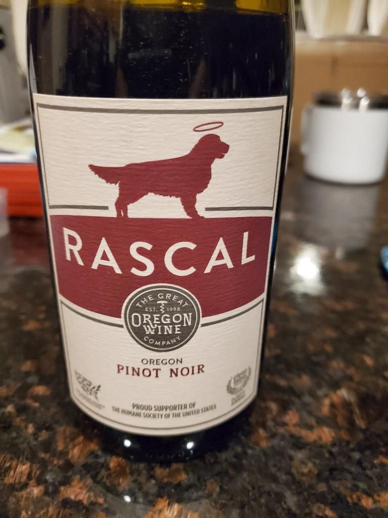 2019 The Great Oregon Wine Company Pinot Noir Rascal, USA, Oregon ...