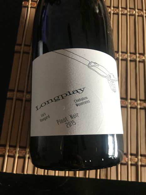 2015 Longplay Pinot Noir Lia's Vineyard, USA, Oregon, Willamette Valley ...