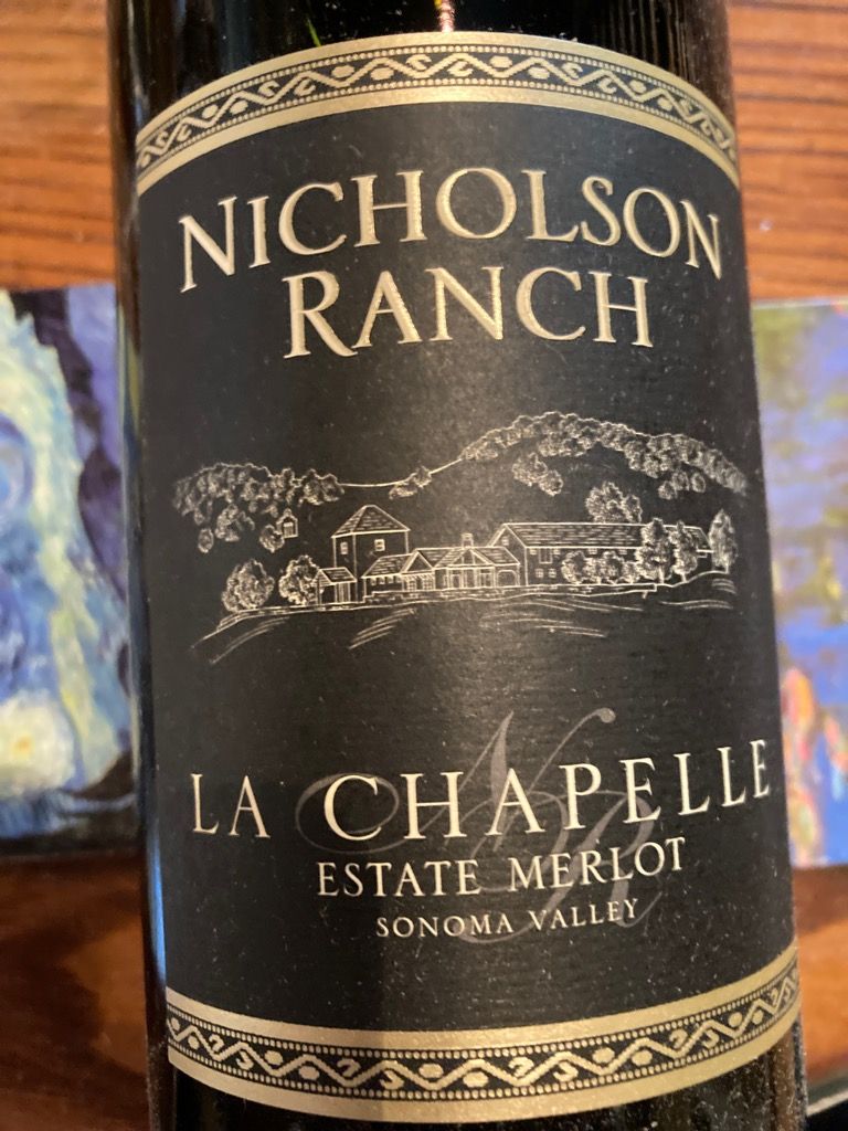 2018 Nicholson Ranch Merlot La Chapelle, USA, California, Sonoma County ...