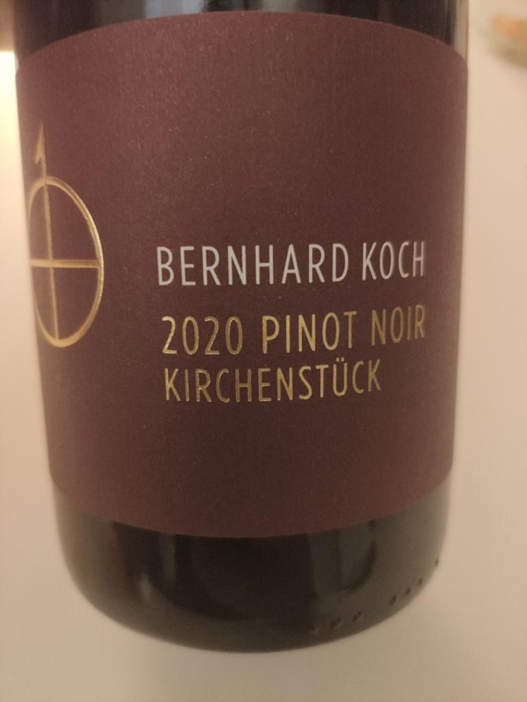2020 Weingut Bernhard Koch Kirchenstück Pinot Noir, Germany, Pfalz ...