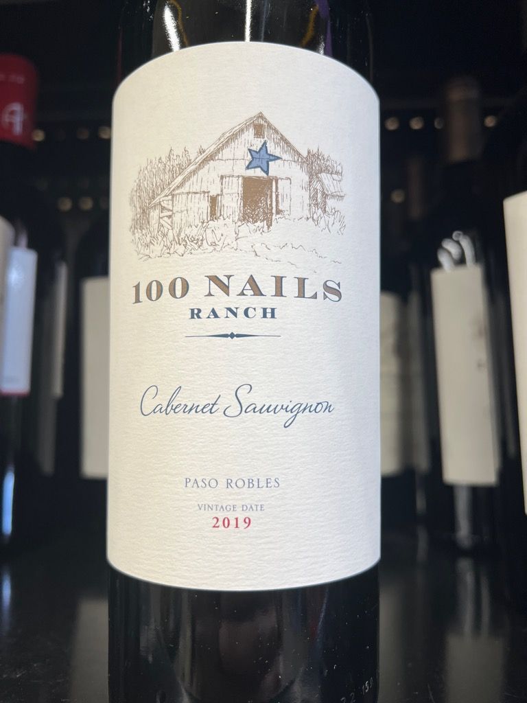 2019 100 Nails Ranch Cabernet Sauvignon, USA, California, Central Coast ...