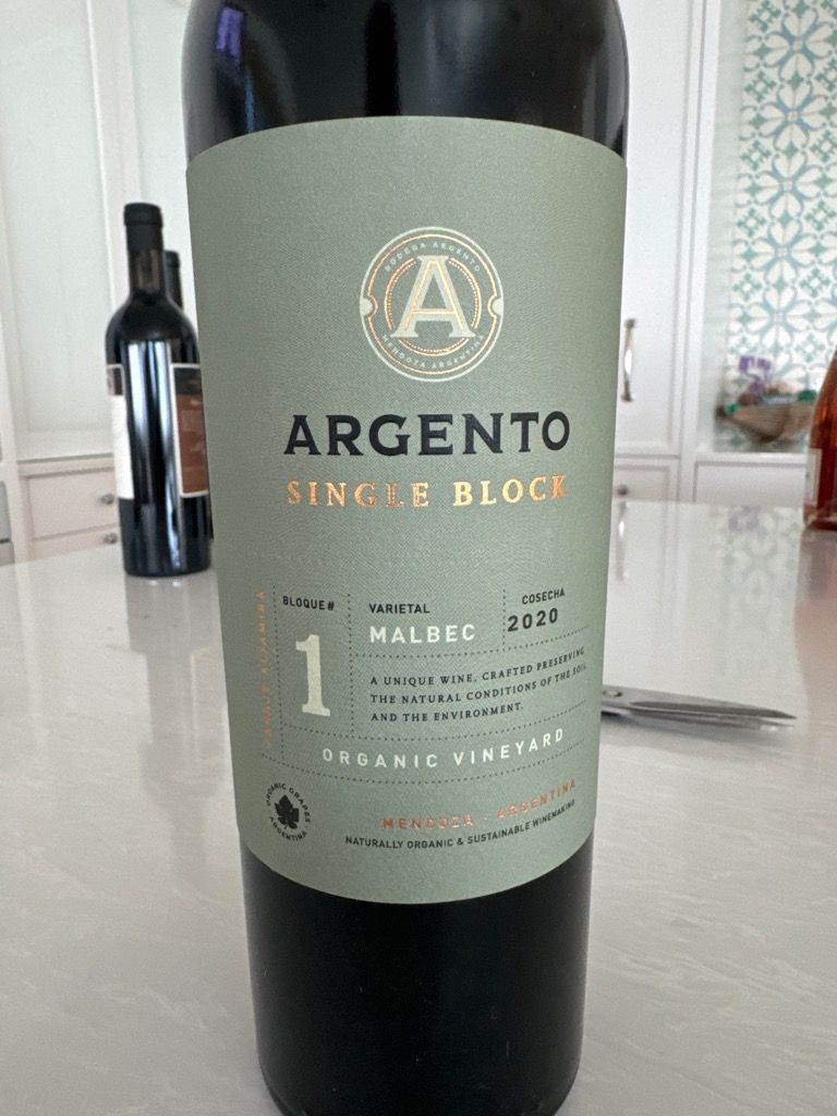 2024 Argento Malbec Paraje Altamira Single Block 1, Argentina, Mendoza ...