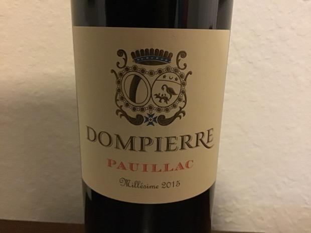 2015 Michel Aroldi Dompierre, France, Bordeaux, Médoc, Pauillac ...