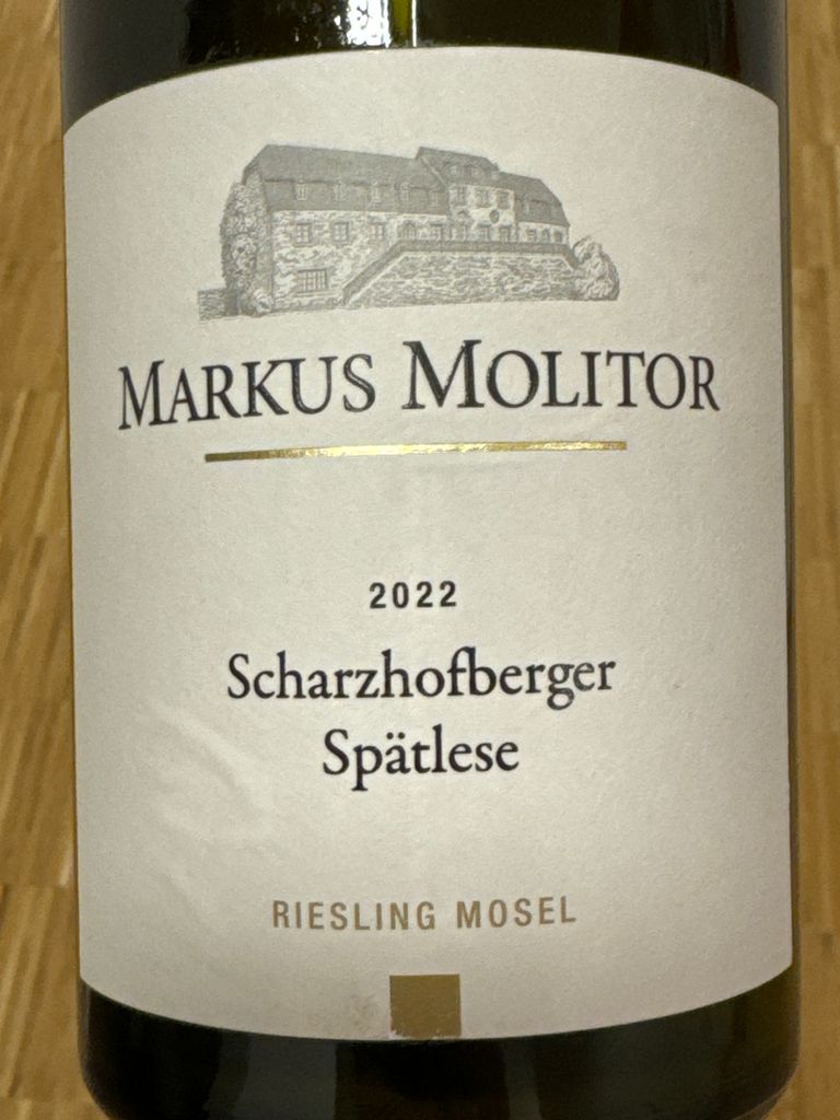 2024 Markus Molitor Scharzhofberger Riesling Spätlese (Golden Capsule ...