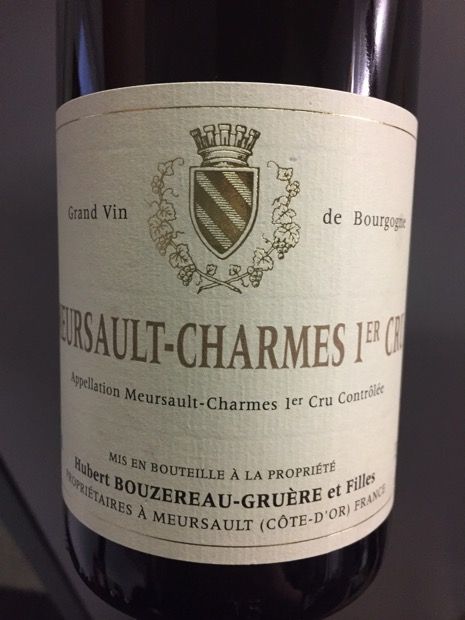 2017 Hubert Bouzereau-Gruère et Filles Meursault 1er Cru Charmes ...