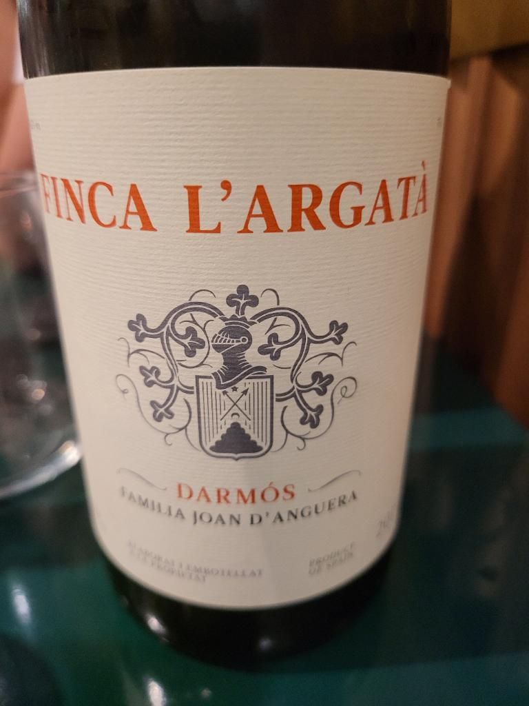 2021 Joan D'Anguera Montsant Vi de Darmós Finca L'Argata, Spain ...