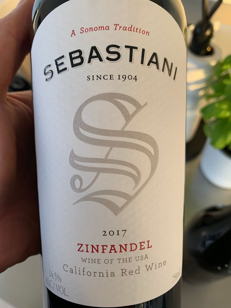 2017 Sebastiani Vineyards & Winery Zinfandel Sonoma County, USA ...