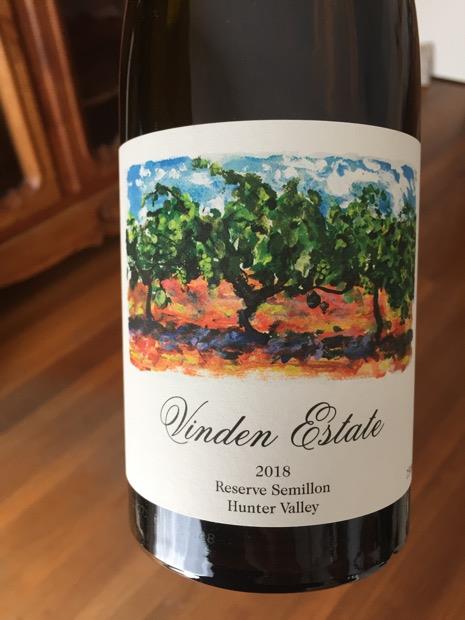 2021 Vinden Estate Sémillon Reserve, Australia, New South Wales, Hunter ...
