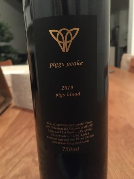 2019 Piggs Peake Pigs blood, Australia, New South Wales, Hunter Valley ...
