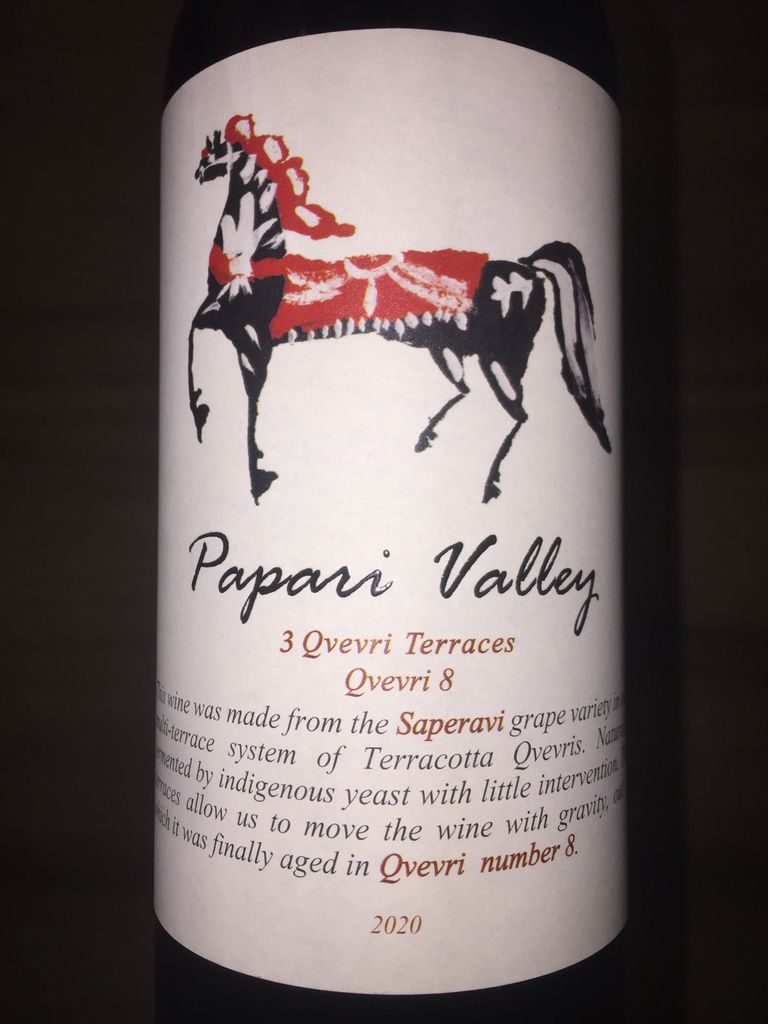 2022 Papari Valley Saperavi 3 Terraces, Qvevri, Georgia, Kakheti ...
