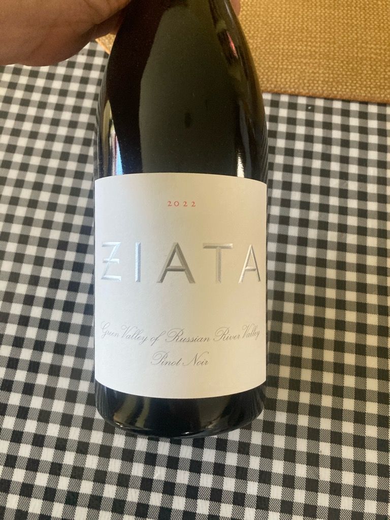2022 Ziata Pinot Noir Green Valley of Russian River Valley, USA ...